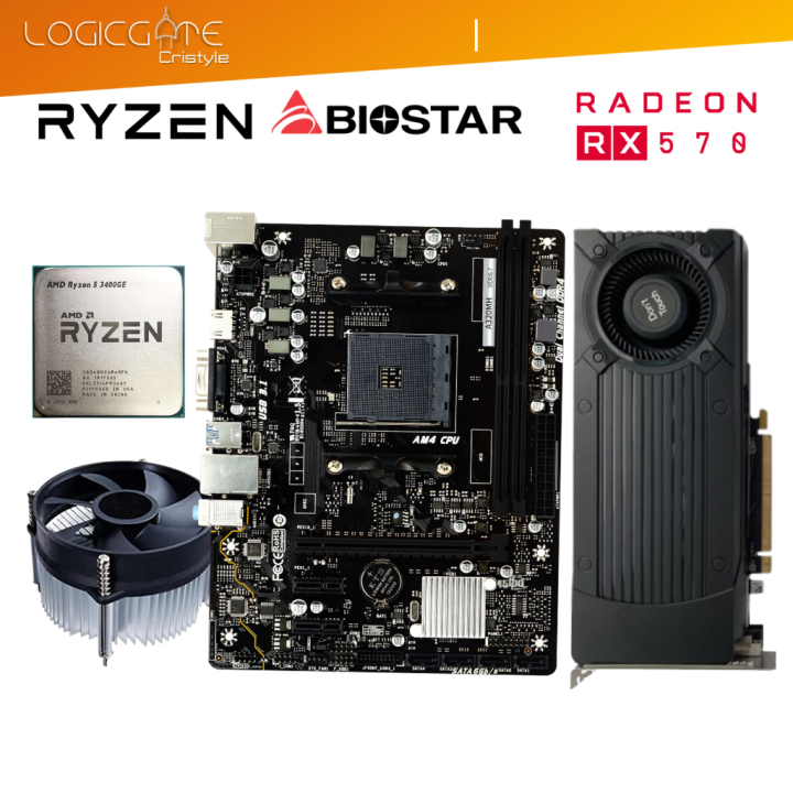 Ryzen Bundle Promo | Ryzen 5 3400GE Ryzen 3 2100GE | RX 570 8GB 256 bit ...
