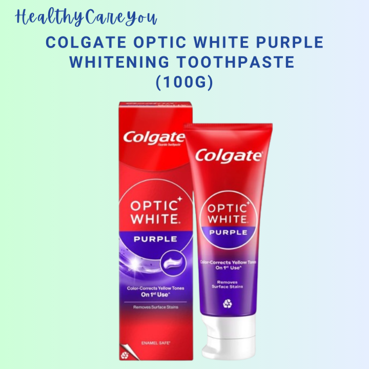 Colgate Optic White Purple Whitening Toothpaste (100g) | Lazada