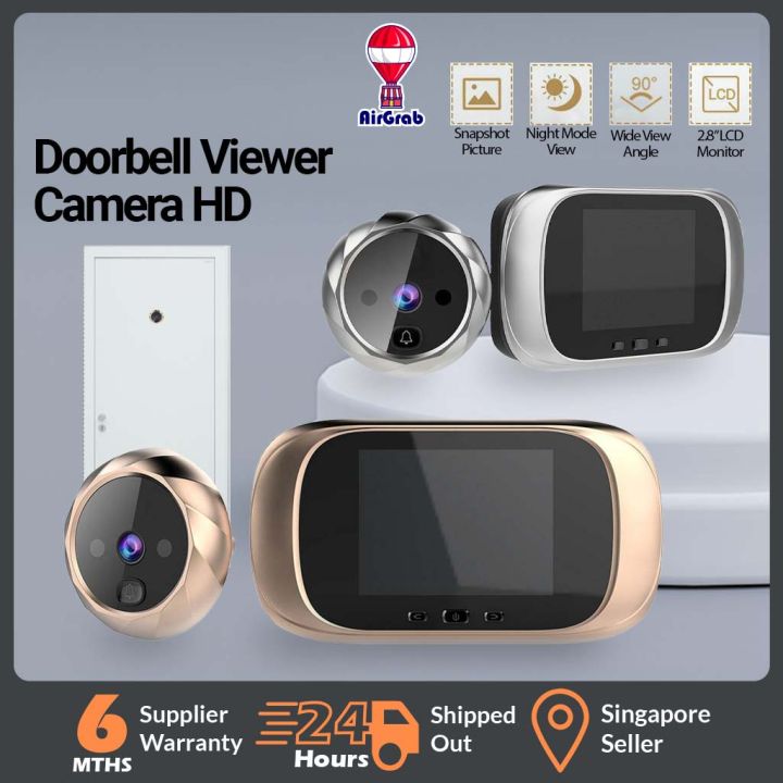Doorbell Viewer 2.8 inch LCD screen night vision camera door monitor ...