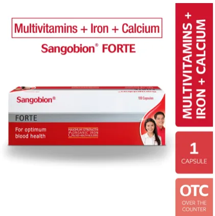 Sangobion FORTE Multivitamins + Iron + Calcium 20 Capsules | Lazada PH