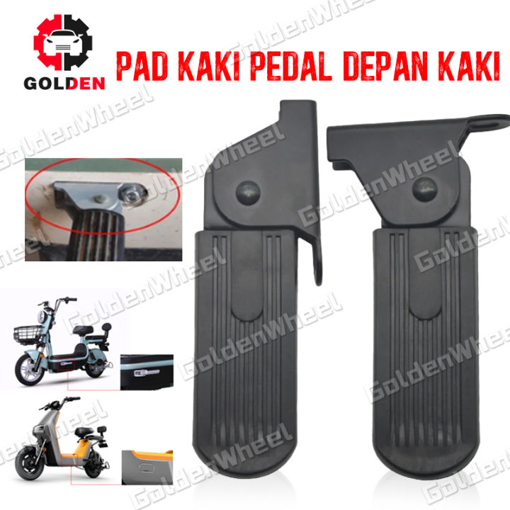 2PCS Pedal Belakang Sepeda Listrik Membantu Kekuatan Tidak Mudah Pecah ...