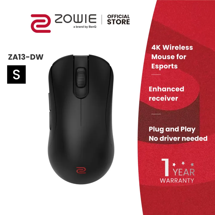 BenQ ZOWIE ZA13-DW 4K Wireless Mouse for Esports | Enhanced Receiver ...