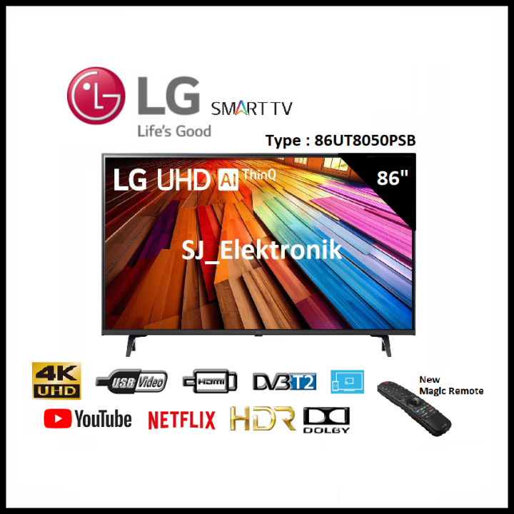 LG 86UT8050PSB Smart TV UHD 4K | LED TV 86 Inch 86UT8050 AI ThinQ | Lazada Indonesia
