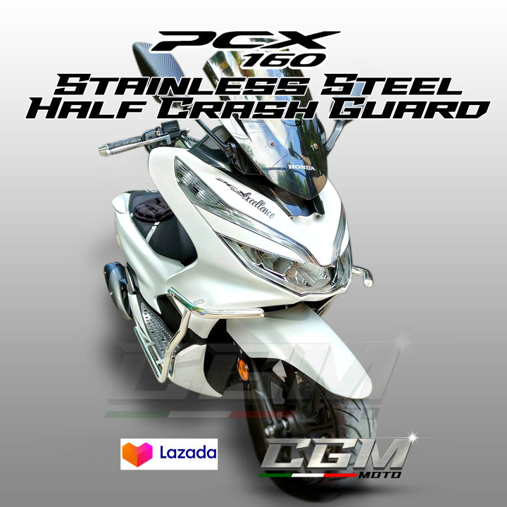 ⭐️HONDA PCX 150/160 HALF CRASH GUARD W/MDL BRACKET & TOP BOX BRACKET ...