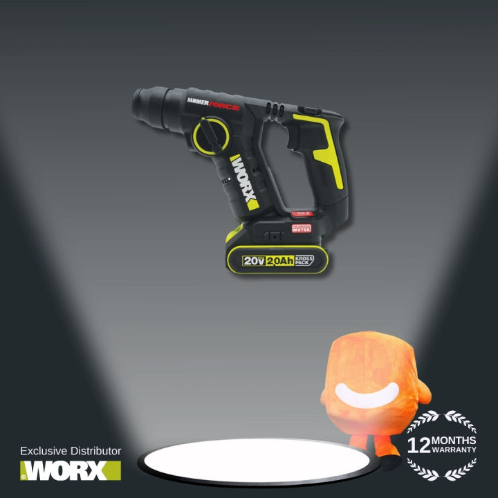 WORX WU380S Brushless 20V Rotary Hammer 20mm | Lazada Singapore