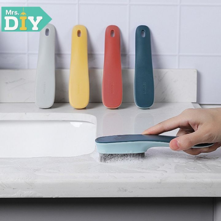 MRS.DIY แปรงขัดพื้น ทำความสะอาดซิงค์ แปรงขัดรองเท้า ด้ามจับยาว ขนนุ่ม ...