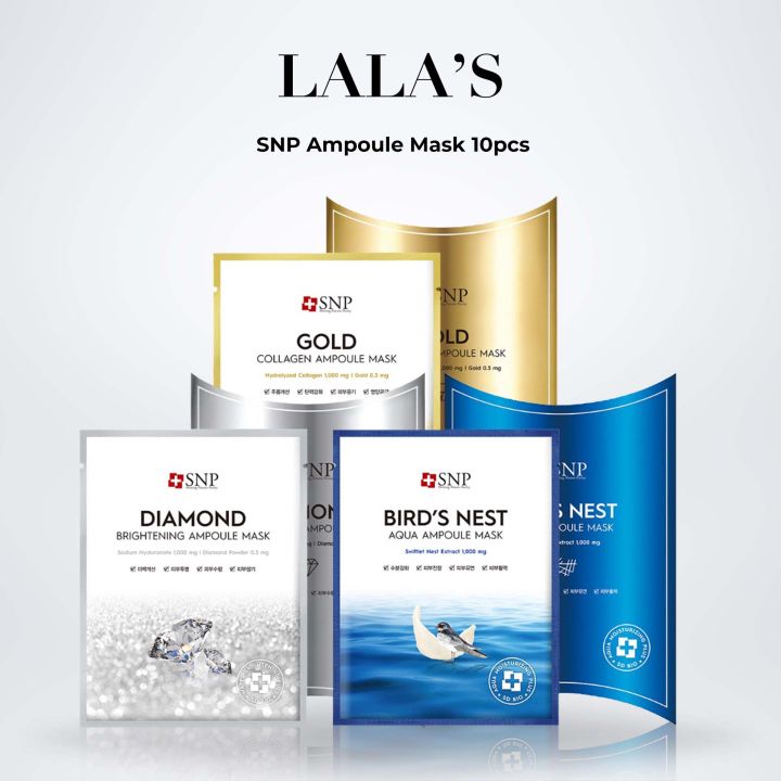[Lala's Beauty] SNP Bird's Nest Aqua / Gold Collagen / Diamond ...
