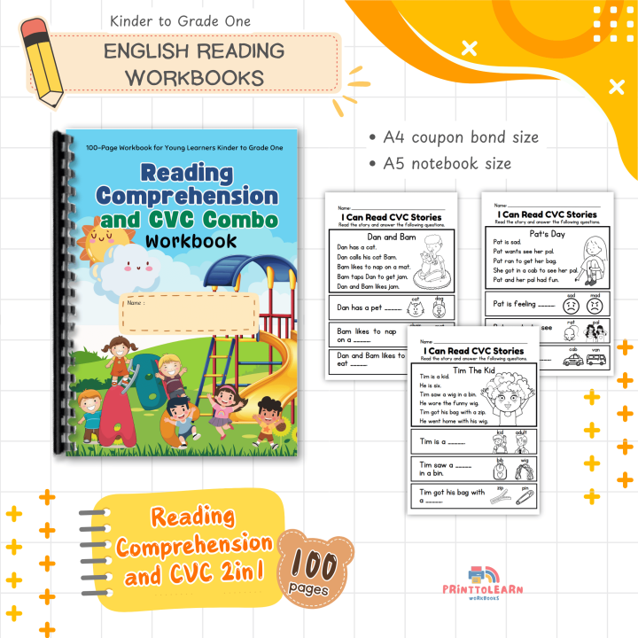 Reading Comprehension and CVC Combo, Sight Words and other English ...