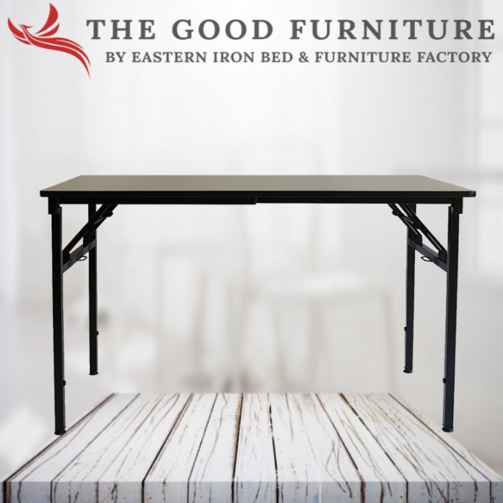 [TheGoodFurniture] Laminated Plywood GS Foldable Table Spring Folding ...