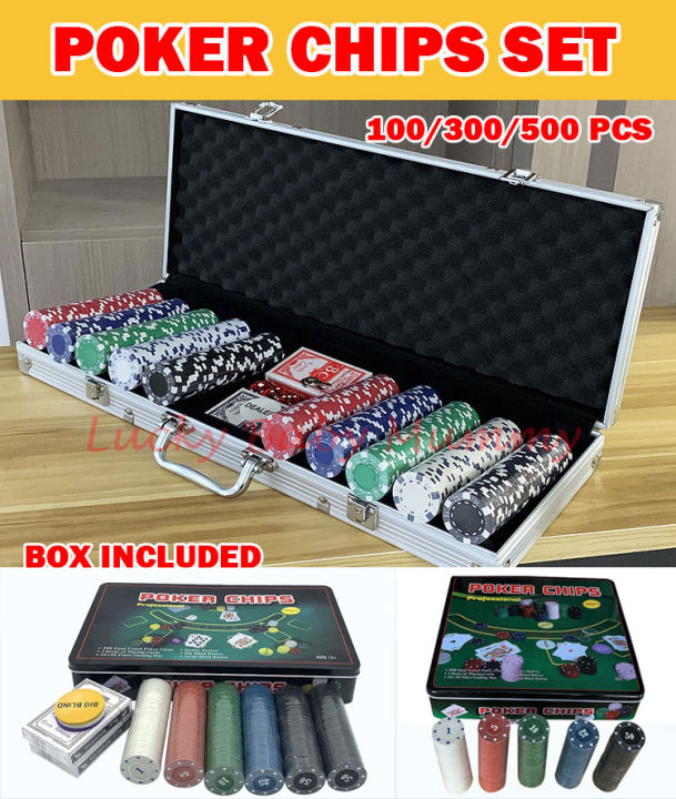 POKER Chips Set - Suitcase - Casino - Gambling - Chips - Token - Texas ...