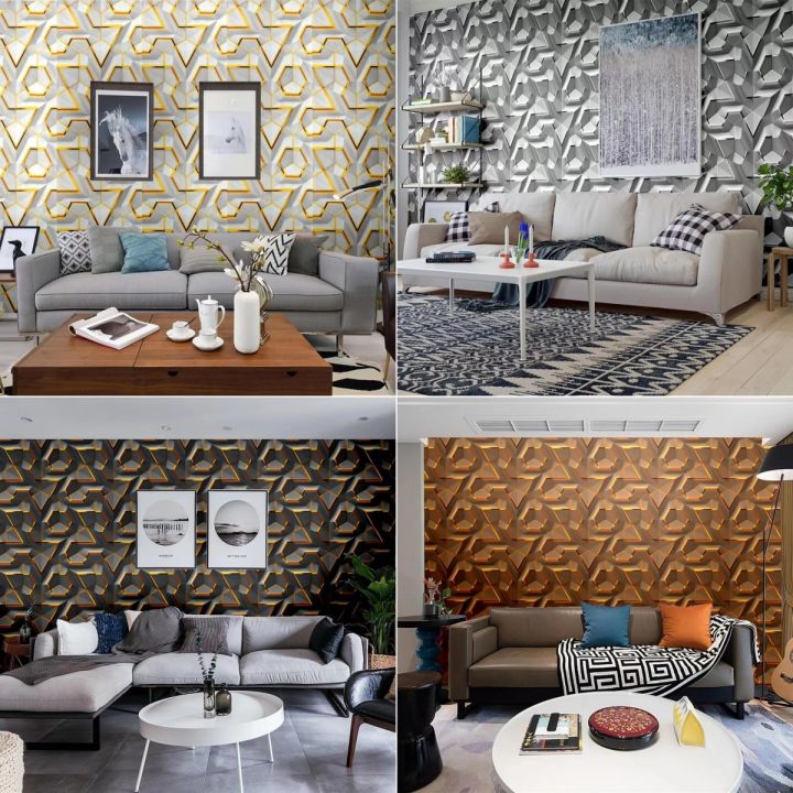 4-dimensional space modern TV background wallpaper 45cm by10m high-end ...