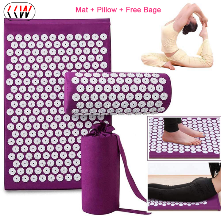 CCW Massager Cushion Massage Yoga Mat Acupressure Relieve Stress Back ...