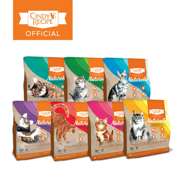 CINDY'S RECIPE NATURELLE HOLISTIC Cat Dry Food (1.5kg) - Assorted | Lazada
