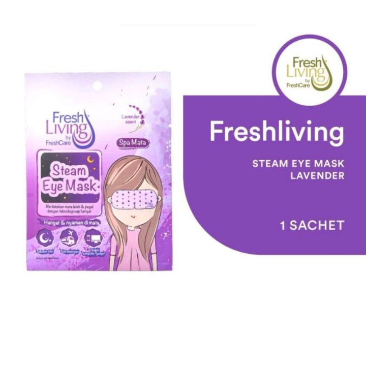 Fresh Living Steam Eye Mask Lavender / Masker Mata by Freshcare ...