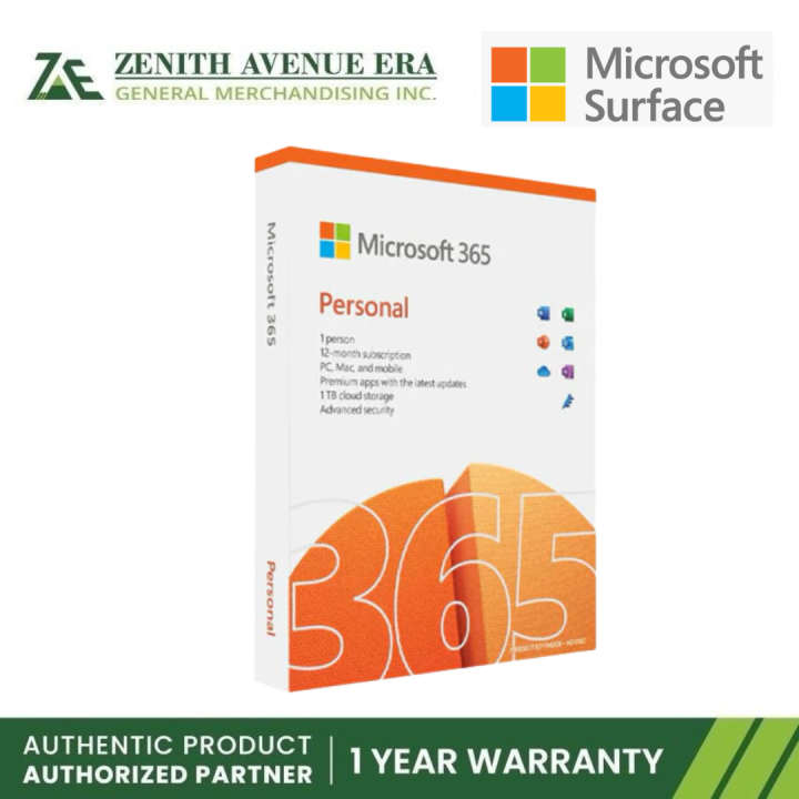 Microsoft office 365 QQ2-01896 M365 Personal Eng Subscr 1YR APAC EM ...