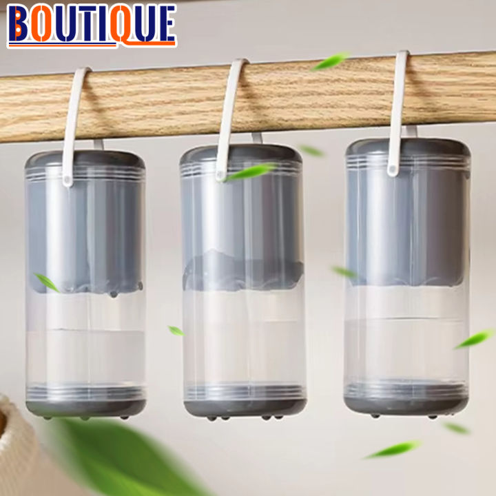 Hanging Wardrobe Dehumidifier Box Reusable Clothes Dehumidification Box ...
