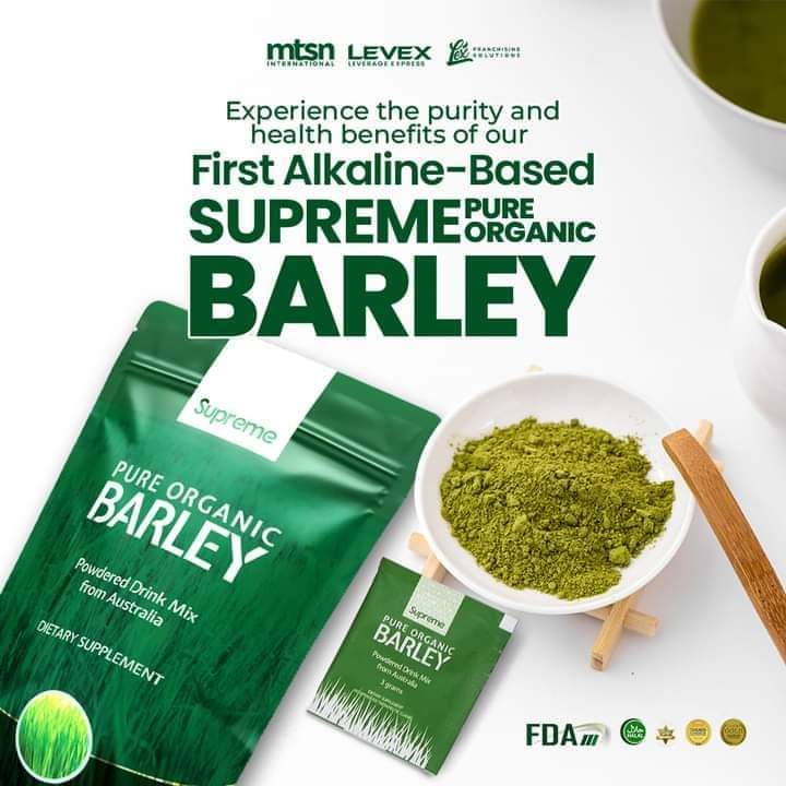 SUPREME Alkaline Pure Organic Barley Powdered Drink Mix from Australia ...