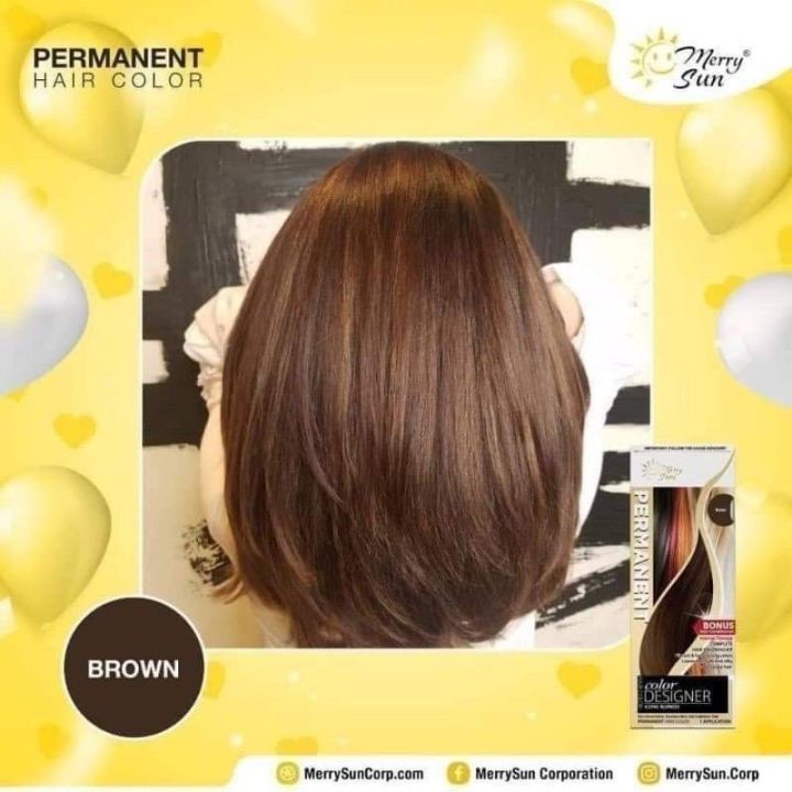 Merry Sun Permanent Hair Color(Chestnut Brown ) | Lazada PH