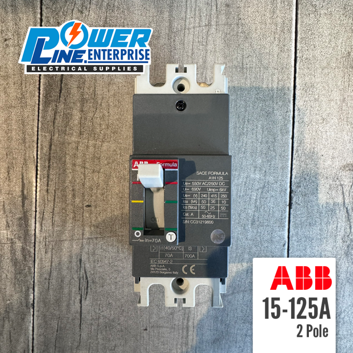 ABB Circuit Breaker 15a ~ 125a A2N 250 TMF 2P | Lazada PH