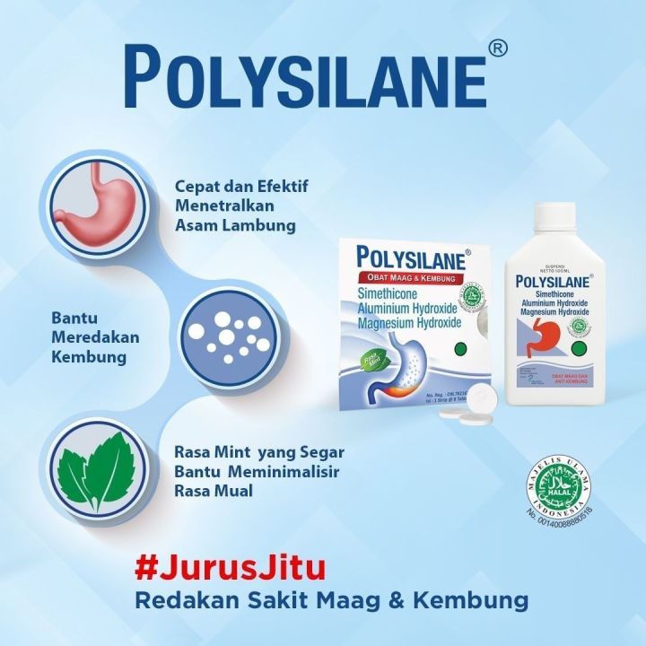 Polysilane Obat Maag dan Kembung | Lazada Indonesia
