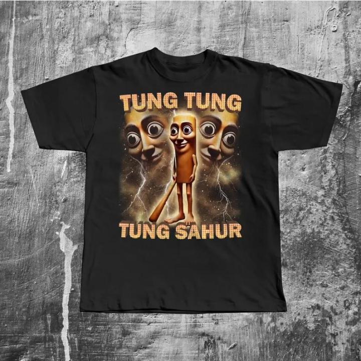 Tung Tung Tung Sahur Funny Baseball Bat Meme T-shirt, Italian Brainrot Shirt, Dank Memes Tshirt ...
