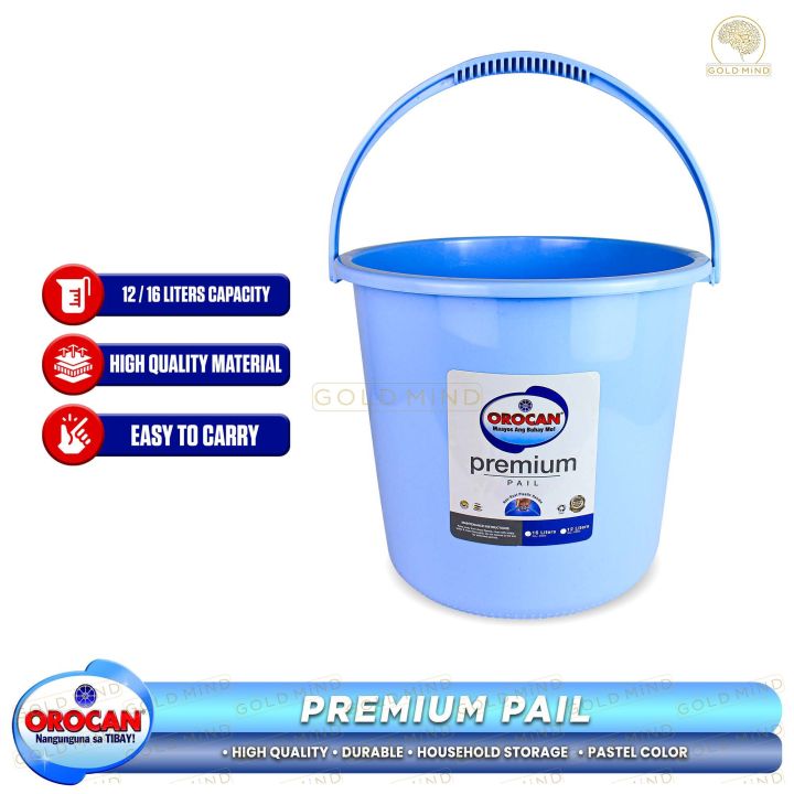 Orocan Premium Pail 16 or 12 Liters (Blue, Green and White) | Lazada PH