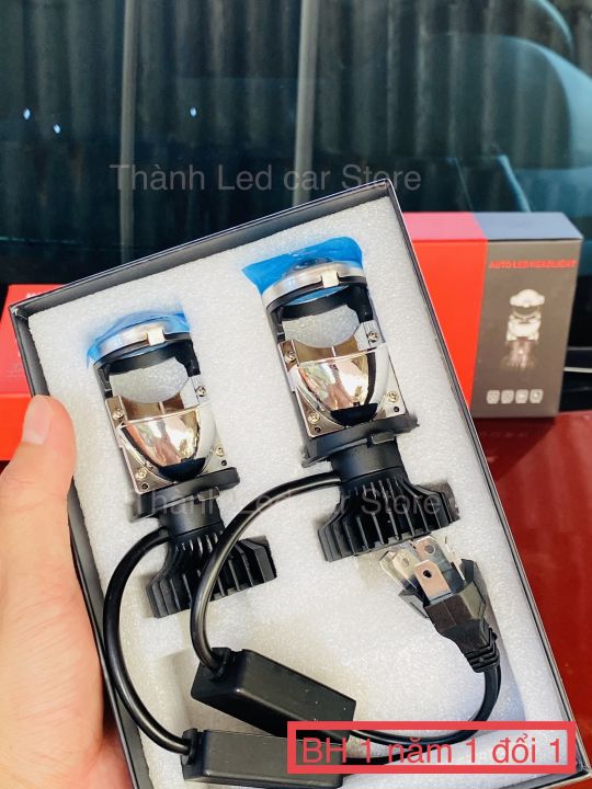 Bộ đèn Led bi cầu Mini Projector lens T1 chân H4-55W siêu sáng | Lazada.vn