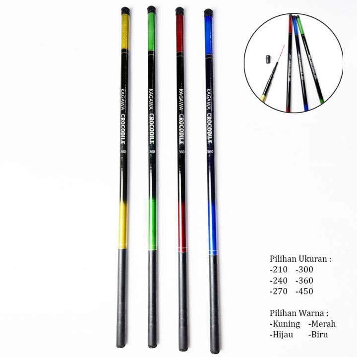 Joran Tegek Pancing Fiber Seri Crocodile Ukuran Lengkap Ramai Pancing ...