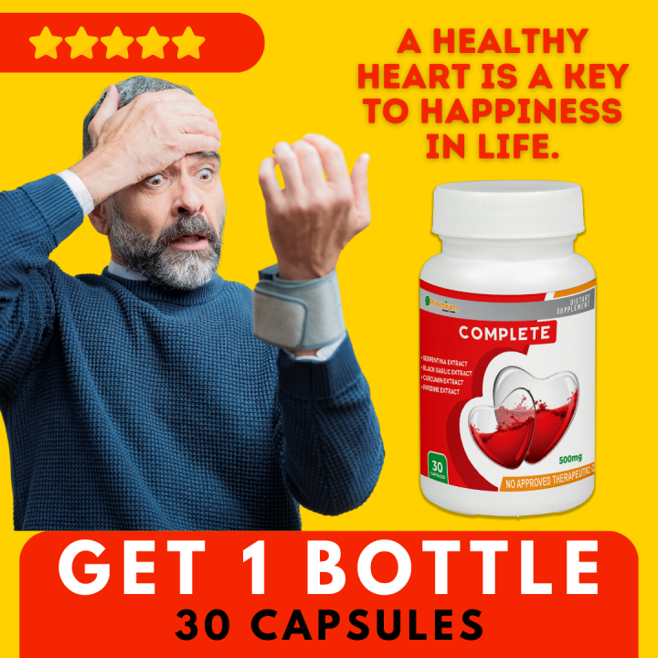 Complete Supplement (30 Capsules) with Serpentina Black Garlic Curcumin ...