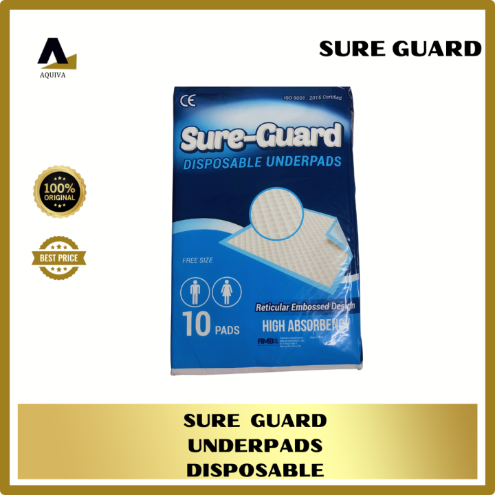 Sure-Guard Underpads (10Pads/Pack) | Lazada PH