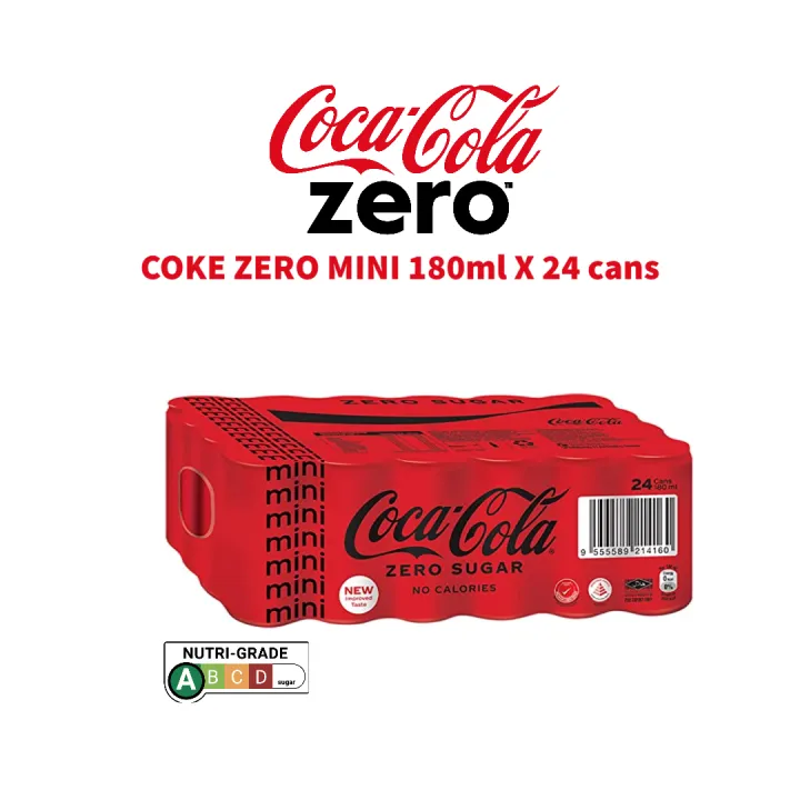 Coke Mini Zero 180ml X 24 cans | Lazada Singapore