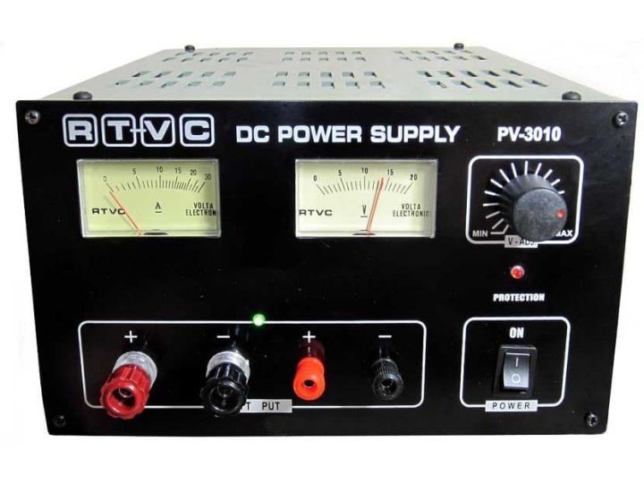 Power Supply RTVC PV-3010 DC Power Supply 30A PV3010 Baru PS Power Suplai 30 A ampere rig radio ...