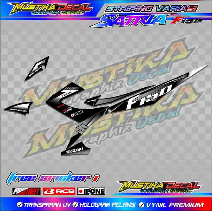 STRIPING VARIASI SUZUKI SATRIA F 150 / STICKER LIST MOTOR SATRIA F 150 ...