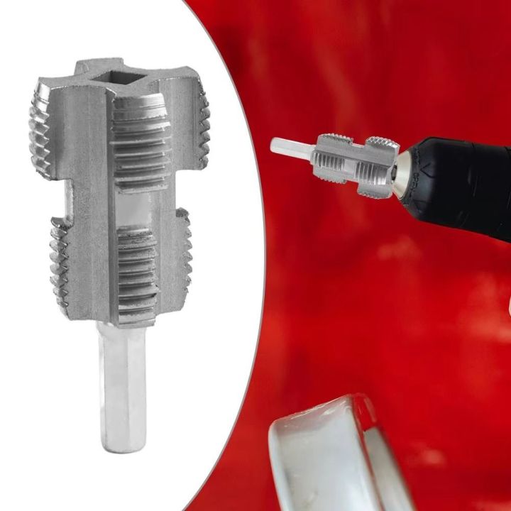 LLOONFL Plastic PVC Pipe Threader Kit Plumbing Punching Drill Bit Die ...