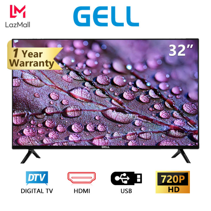 GELL 32 Inch LED TV 24 Inch flat screen television mini tv | Lazada PH