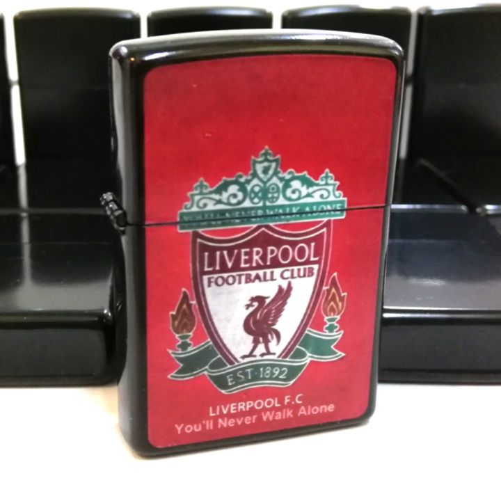 Liverpool Football Club Black Oil Lighter Zipo Flame Windproof | Lazada