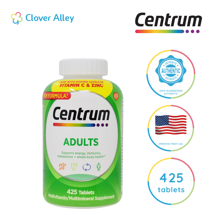 Centrum Multivitamins Adults Under 50, 425 Tablets (04/2025 expiry ...