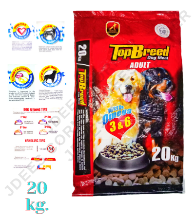TOP BREED Dog Meal with Omega 3 & 6 Adult and Puppy 20kg | Lazada PH