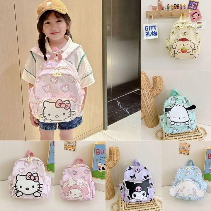 FGJEB Kuromi Backpack Kitty Cat Cartoon Kuromi Melody Backpack Pachacco Cinnamoroll Children ...