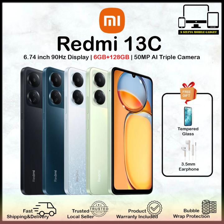 Redmi 13C Smartphone | 6GB+128GB | 6.74 inch 90Hz Display | 50MP AI ...