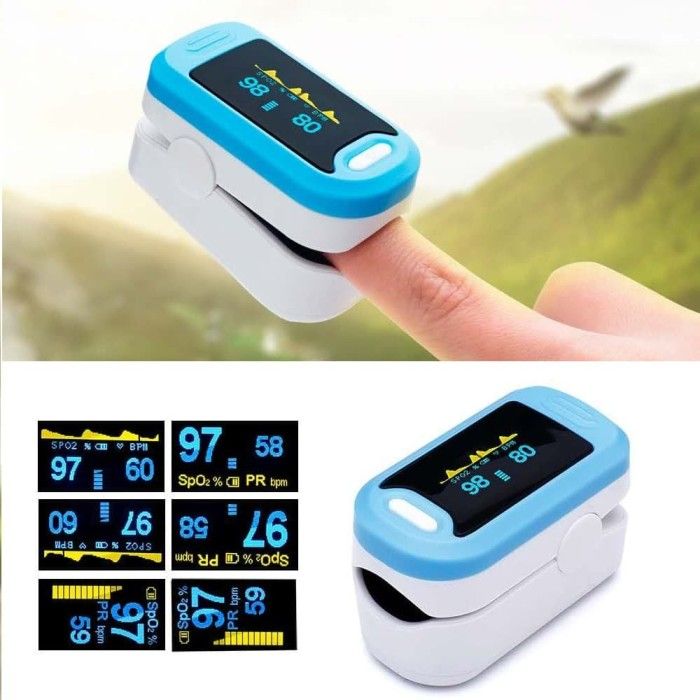 JE.ID Pulse OXIMETER Alat Cek Detak Jantung / Cek Kadar Oksigen Darah ...