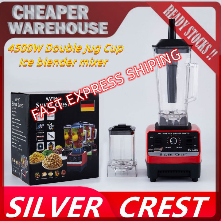 Silver Crest Ice Blender Heavy Duty Multipurpose Commercial Ice Blender ...