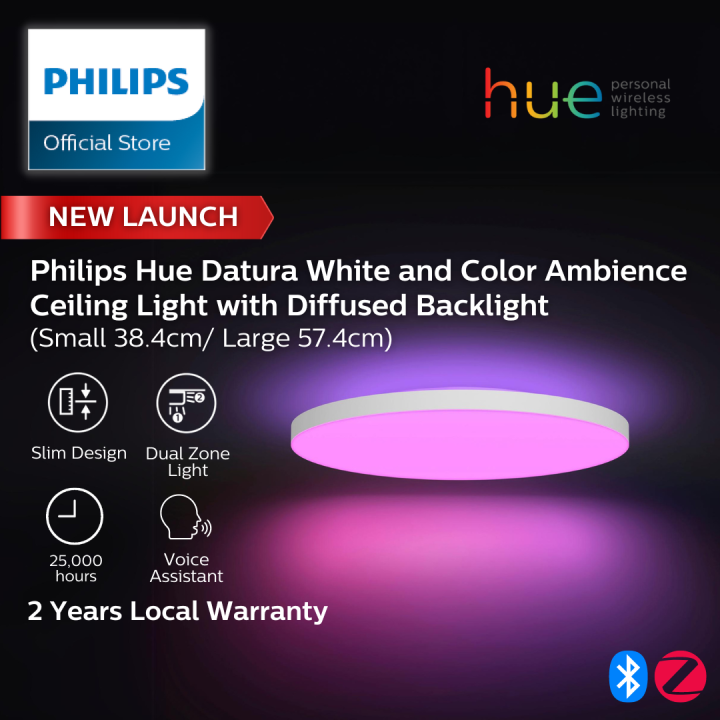 Philips Hue Datura Smart Ceiling Light | White and RGB Color Ambience ...