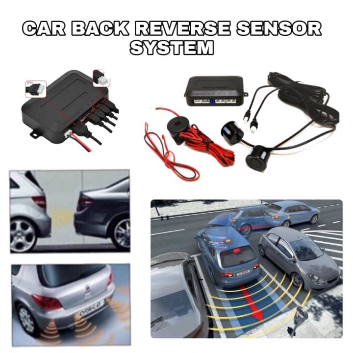 2pcs/set Black Color Car Parking Sensor Kit Car Reverse Ultrasonic ...