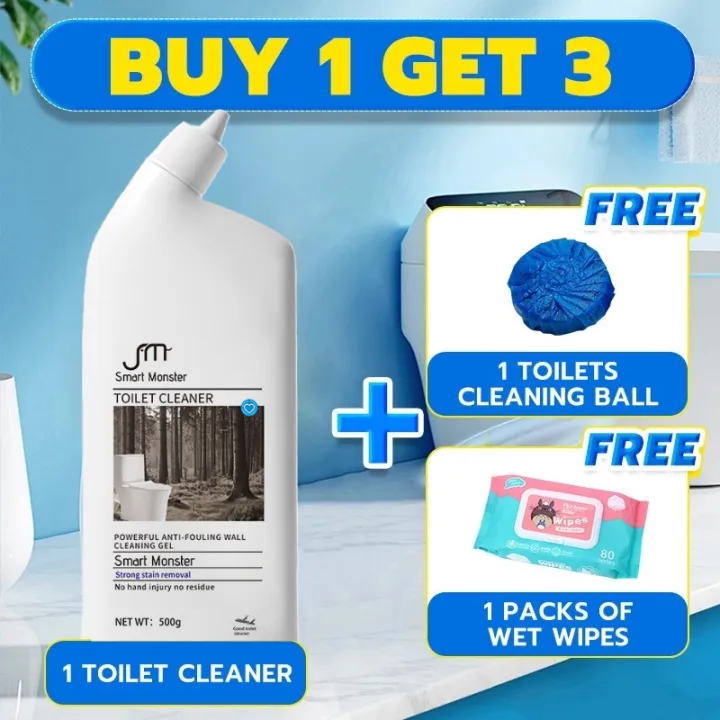 Promotion BUY 1 GET 3 item (1 pcsToilet Cleaner + 1 cleaning ball+1 ...