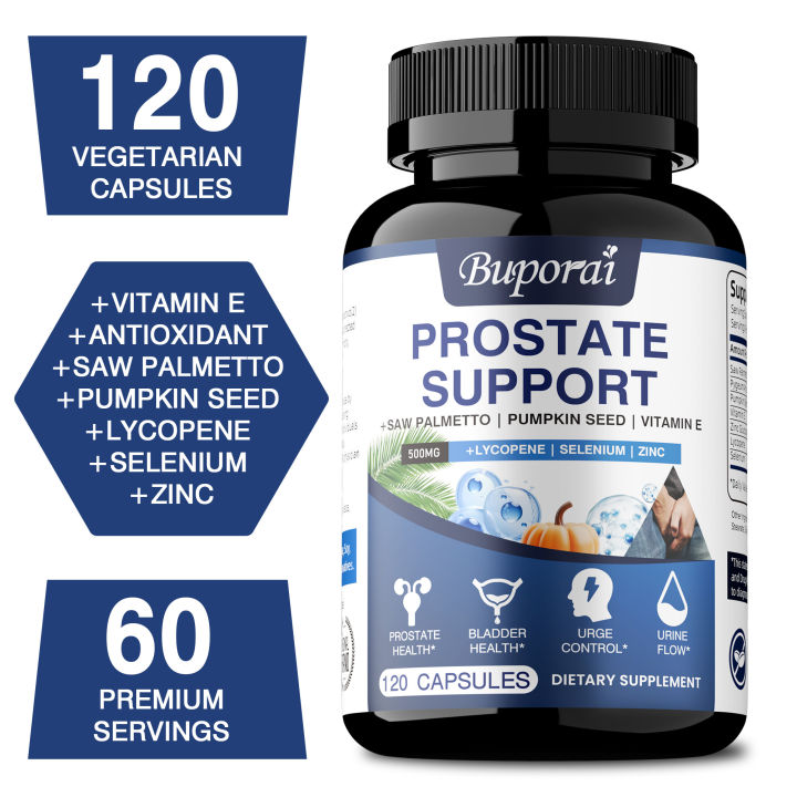 Prostate Support for Men - Saw Palmetto, Lycopene, Pumpkin Seed, Pygeum ...