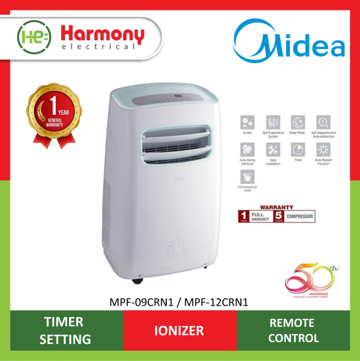 (Ready Stock!) MIDEA MPF-09CRN1 Portable Air Conditioner 1.0HP Aircond ...