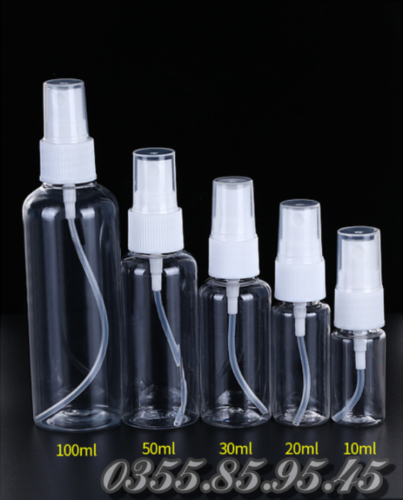 10 Chai nhựa xịt phun sương 5ml / 10ml / 15ml / 20ml / 30ml / 50ml / 80ml / 100ml - lọ chiết mỹ ...