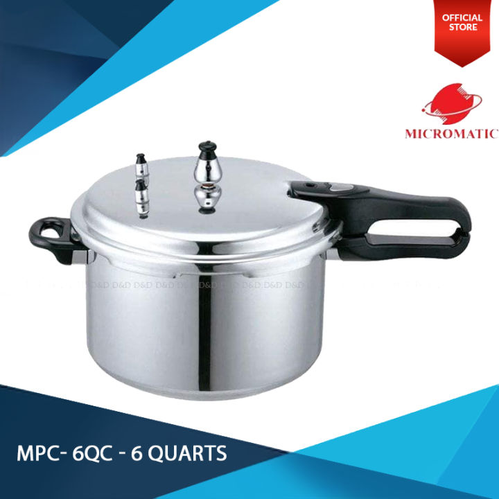 Micromatic MPC- 6QC 6Quarts Pressure Cooker 24cm (Silver) | Lazada PH