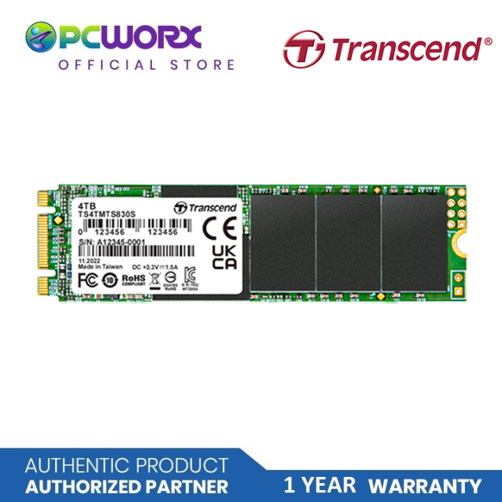 Transcend MTS830S M.2 Sata III Solid-State Drive | 128GB. 256GB. 512GB ...
